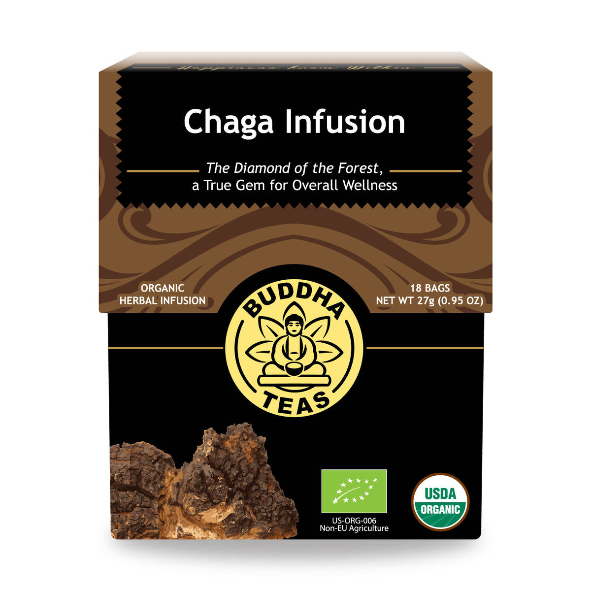 Buddha Teas UK - Chaga Infusion (18 tea bags)