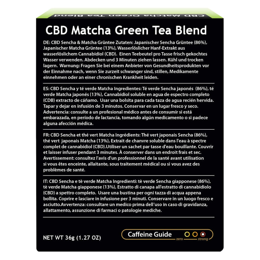 Buddha Teas UK - CBD Matcha Green Tea Blend (18 tea bags)